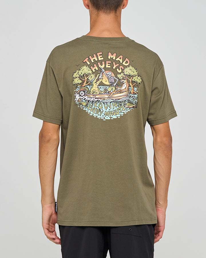 The Mad Hueys Loving Mangroves | Ss Tee - Olive – EP SURF